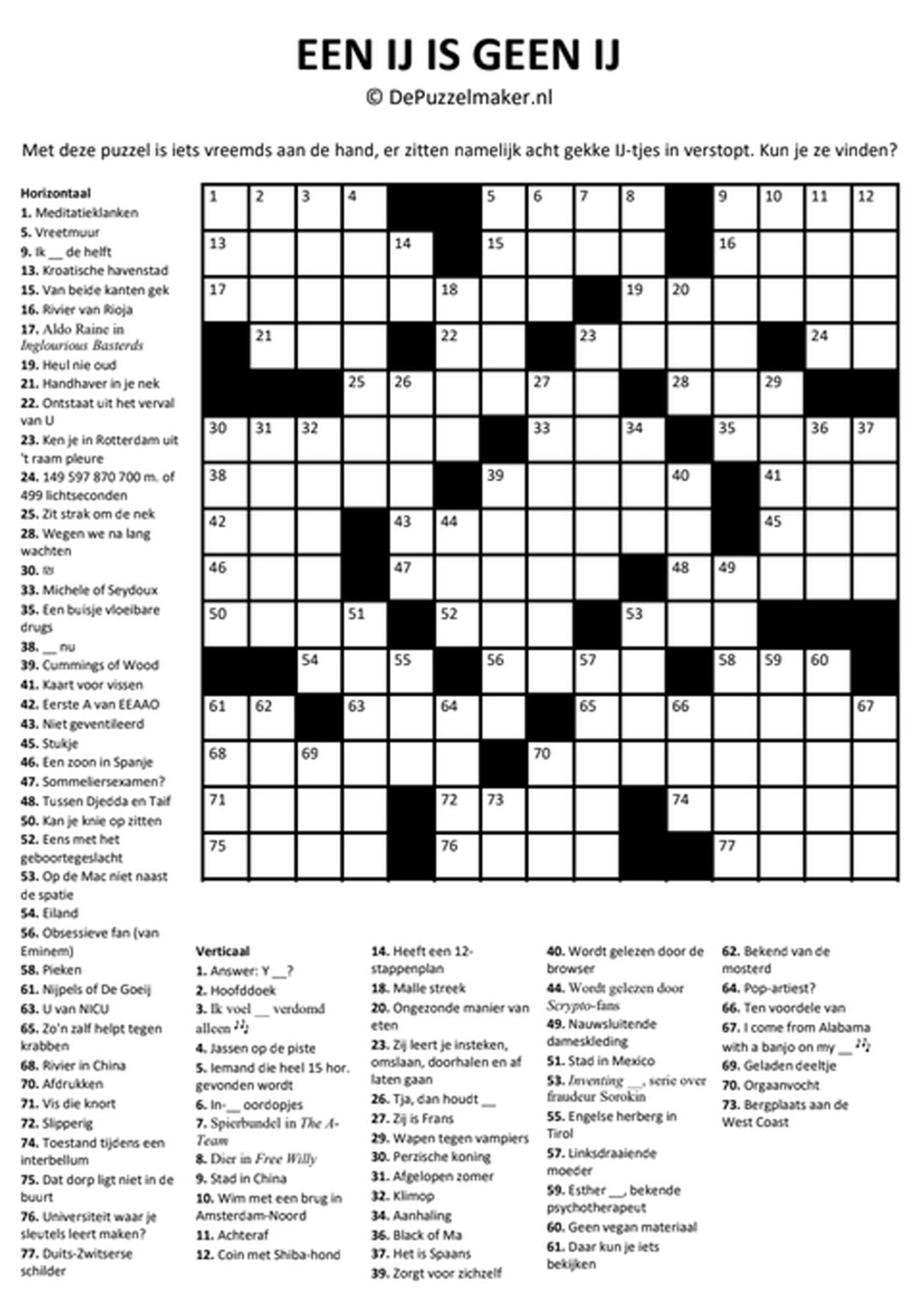 Paaspuzzel: Een IJ is geen IJ - De Puzzelmaker